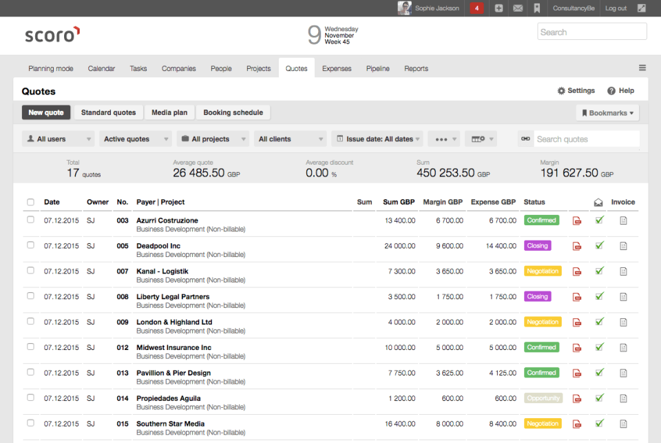 Scoro: Reviews, Prices & Features | Appvizer